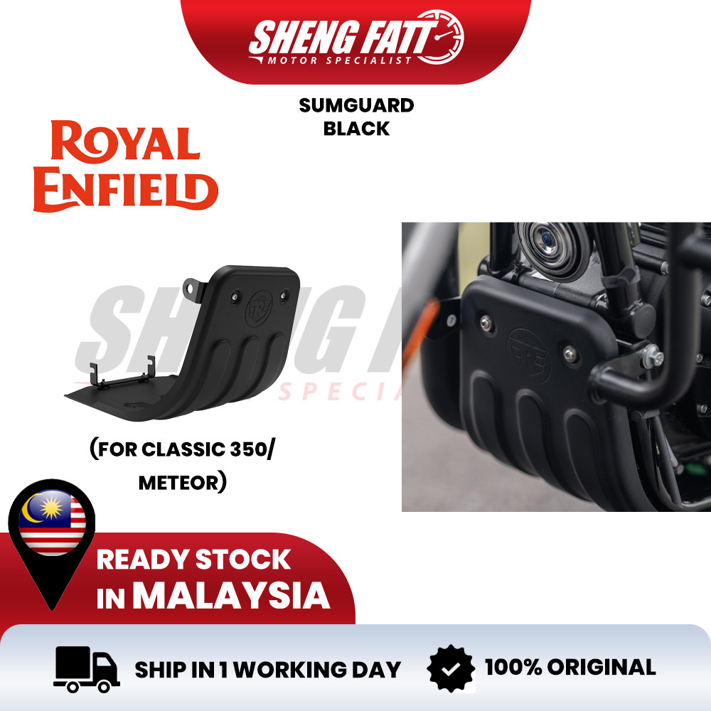 ROYAL ENFIELD BLACK SUMGUARD For Classic 350 Meteor Motorcycle Engine ...