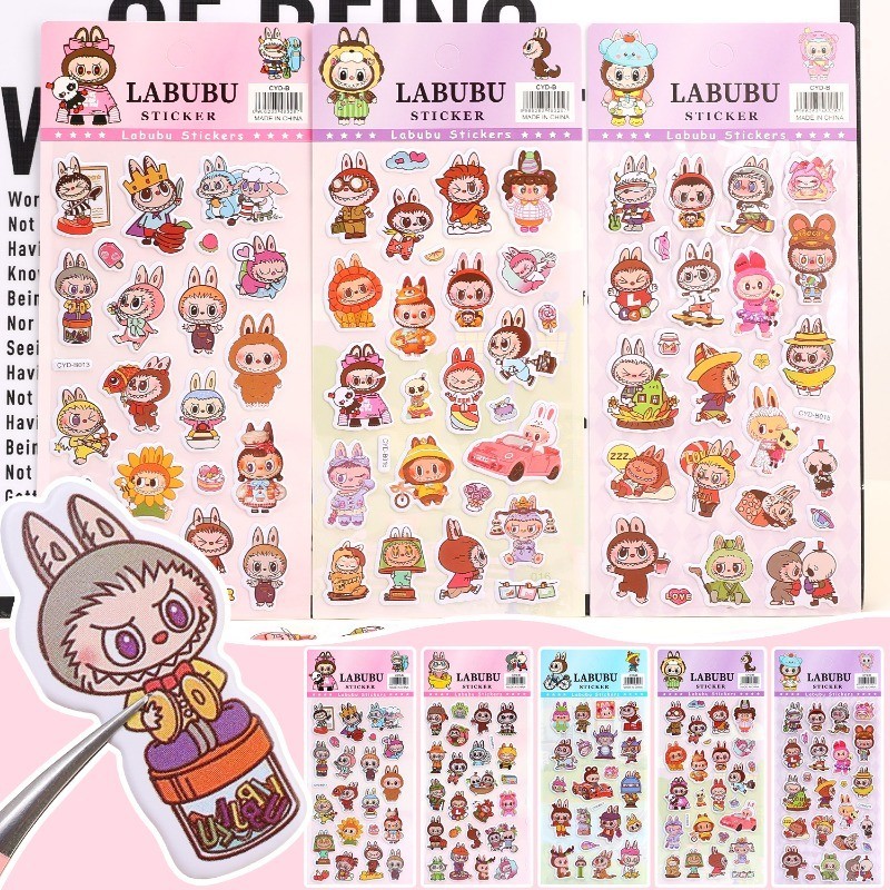 [ Featured ] Labubu Cartoon Stickers - Capybara Sealing Paster ...