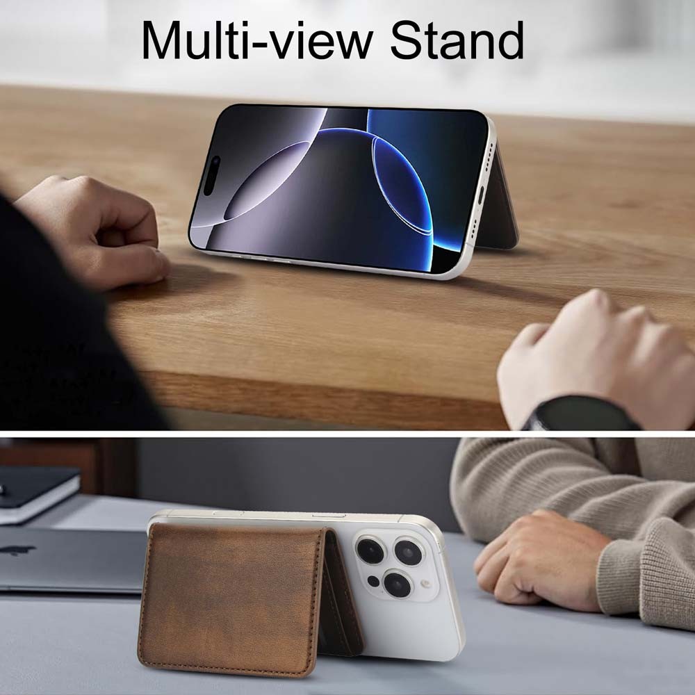 for iPhone RFID Blocking MagSafe Wallet, Slim Magnetic Card Holder for ...