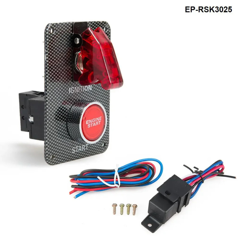 Car electrical Racing Switch Kit /Switch Panels-Flip-up Start/Ignition ...