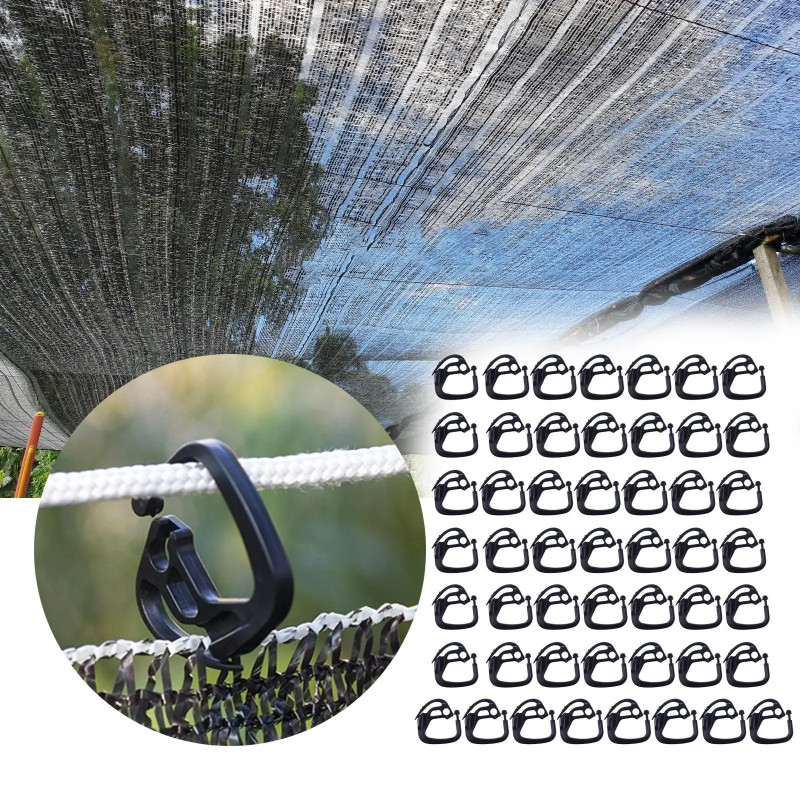 50x Shade Net Clips Holder Fasten Shade Cloth Clips for Carport ...