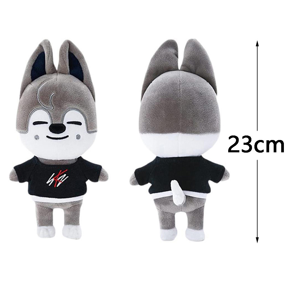 SKZOO Plush Toys 23cm Stray Kids Plush Wolf Chan Cartoon Stuffed Animal ...