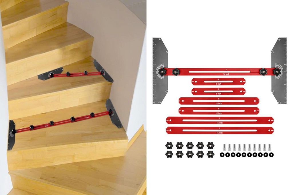 [Ready stock] Stair Tread Template Tool Stair Ruler Portable Stair ...