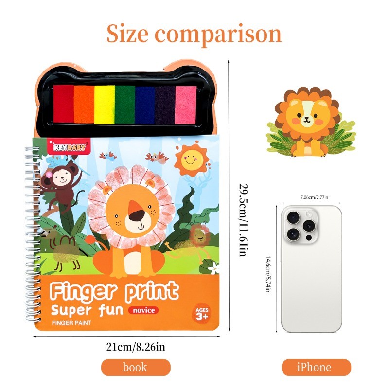 DIY Baby Finger Painting Coloring Book Simple Picture Books Children's ...