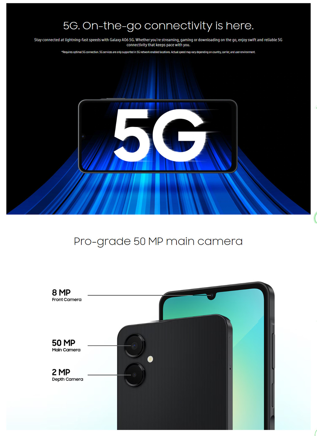 Samsung Galaxy A06 5G Smartphone | Mediatek Dimensity 6300 | 6.7" IPS ...