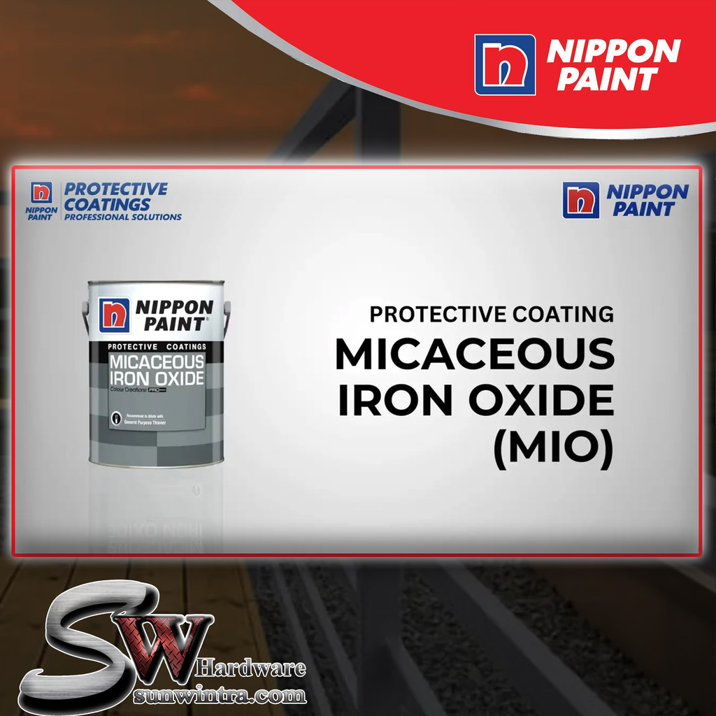 NIPPON 5L Protective Coating Micaceous Iron Oxide (MIO) 3 Colours ...