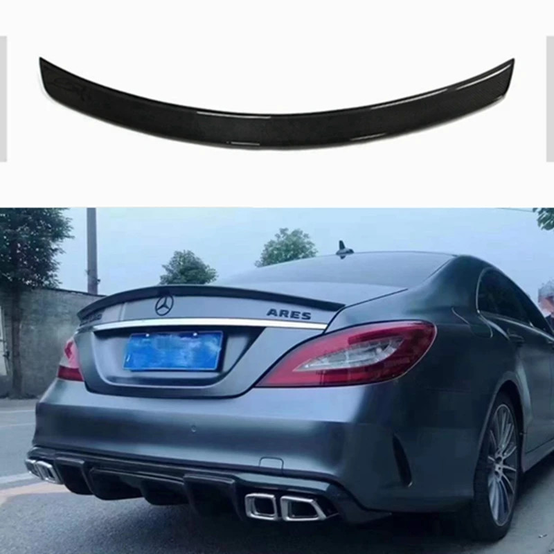 For Mercedes-Benz CLS W218 R/PSM/GT/AMG Style Carbon Fiber Rear Spoiler ...