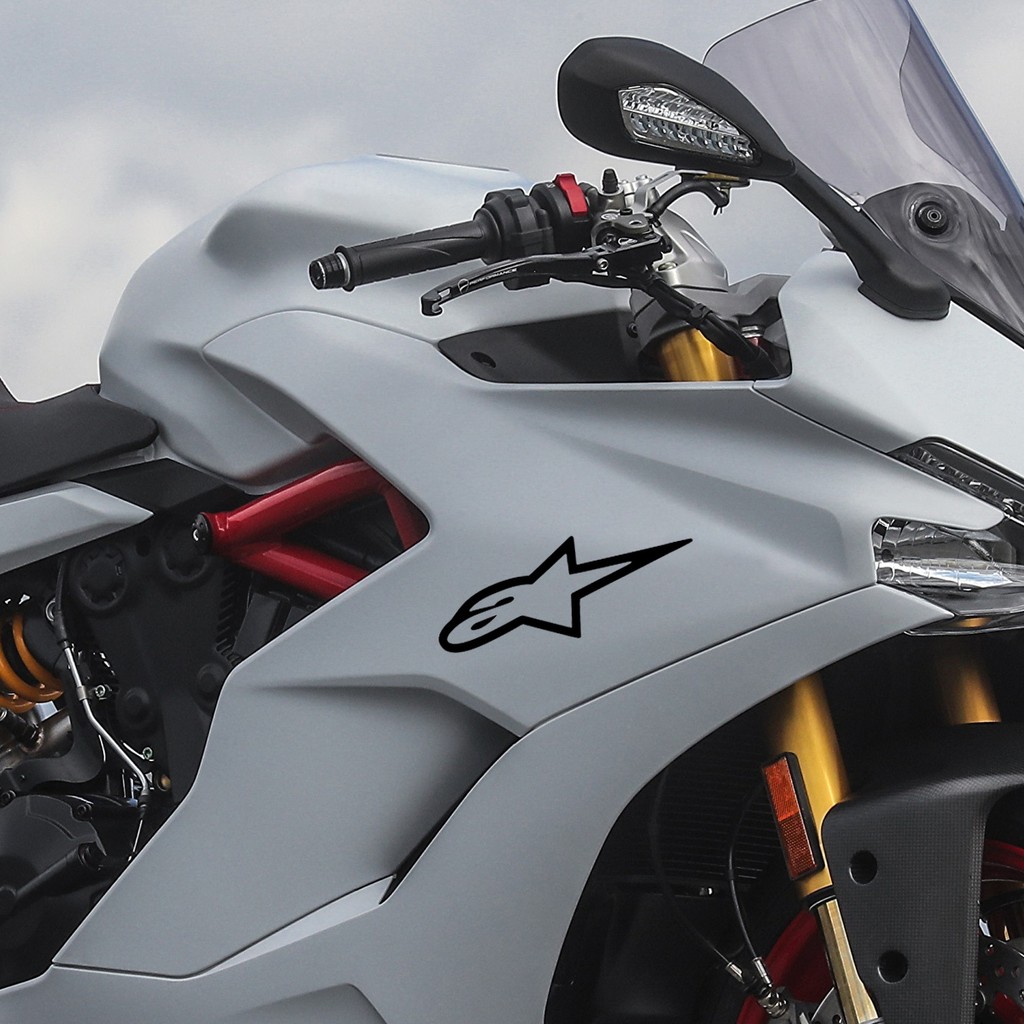 A Star Alpinestars Logo Sticker Reflective Motorcycle Body Helmet ...