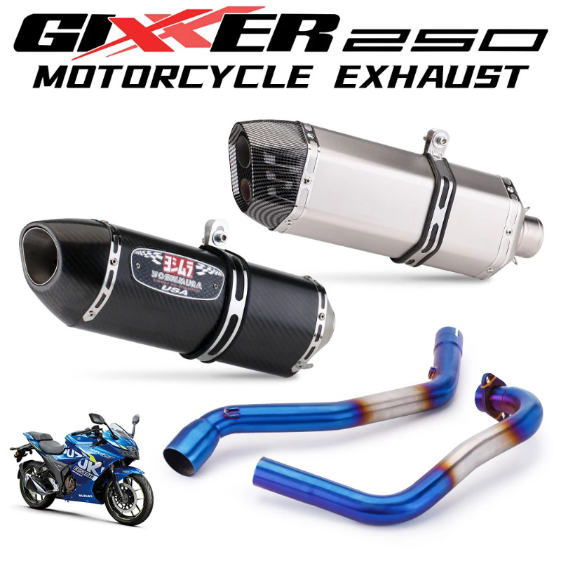 Full System Motorcycle GP Exhaust Escape For SUZUKI GIXXER 250 ...