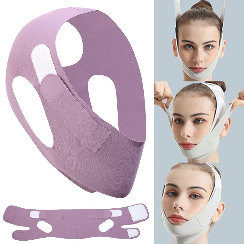 Double-Deck Facial Slimming Bandage - Breathable V Face Band - Face ...