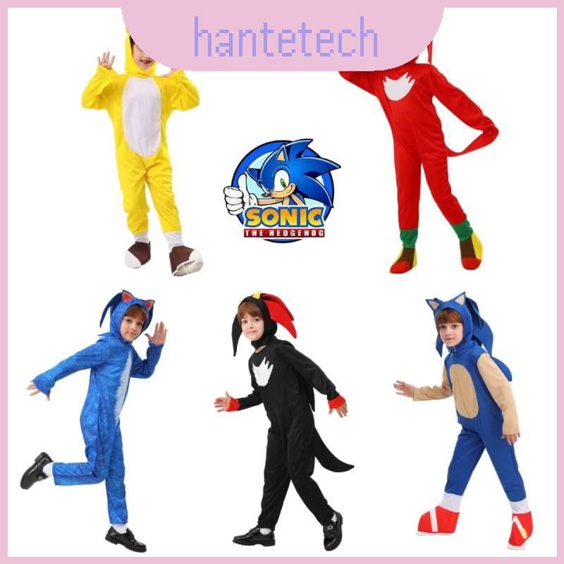 Carnival Party Costume Sonic Hedgehog Blue Outfit S M L Available Sizes ...