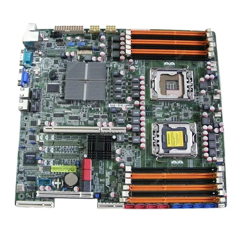 Original, ASUS Z8NR-D12-SYS 1366 pin X58 server main board supports 56 ...