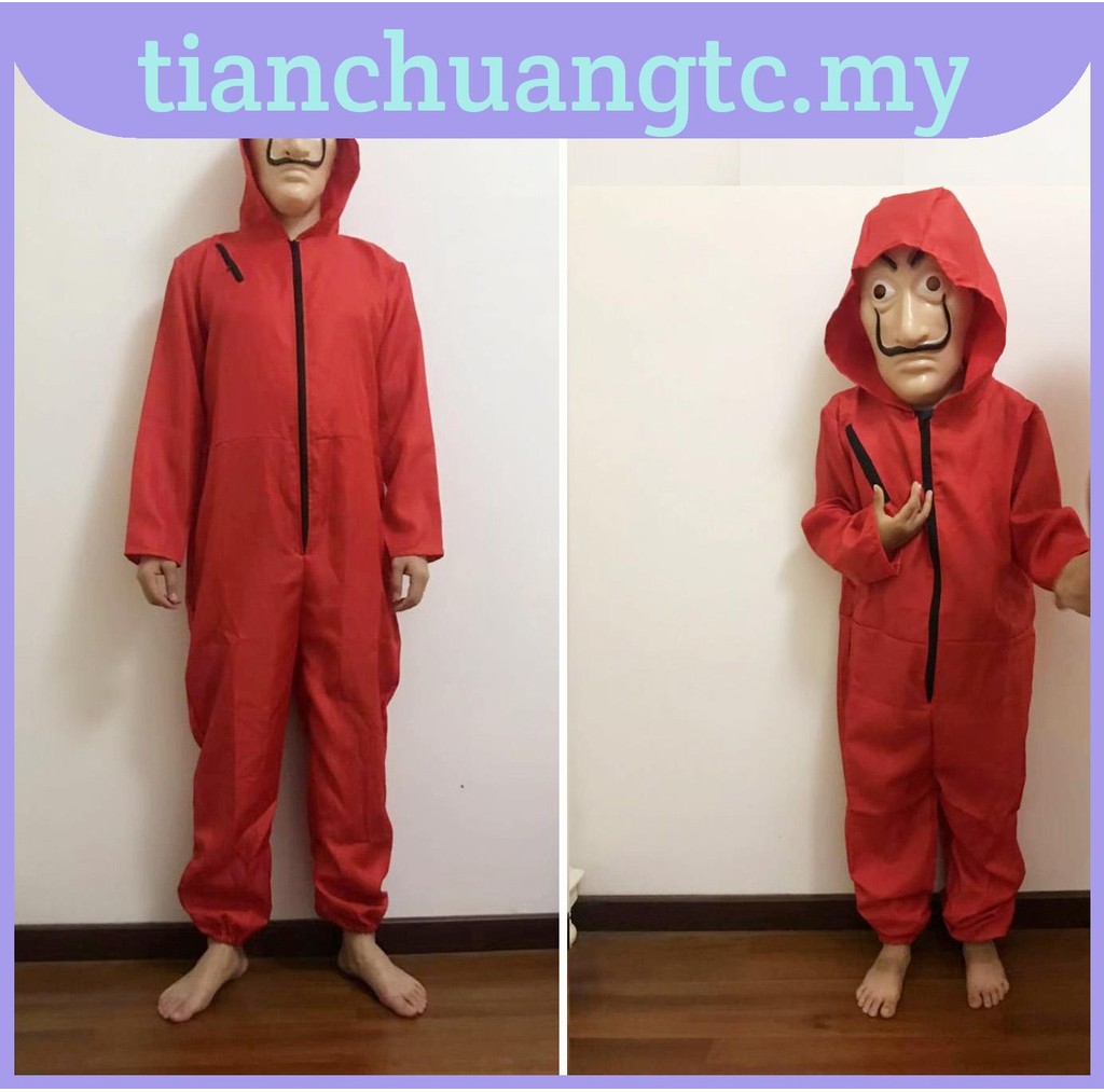 Salvador Polyester Comfortable Dali Money Heist Costume Mask With ...