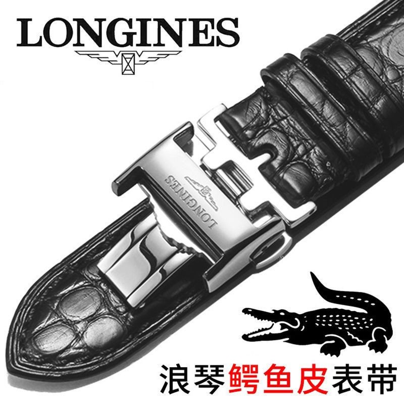 New Leather Watch Strap Replacement Genuine Longines Watch Strap Original Genuine Leather Male ...