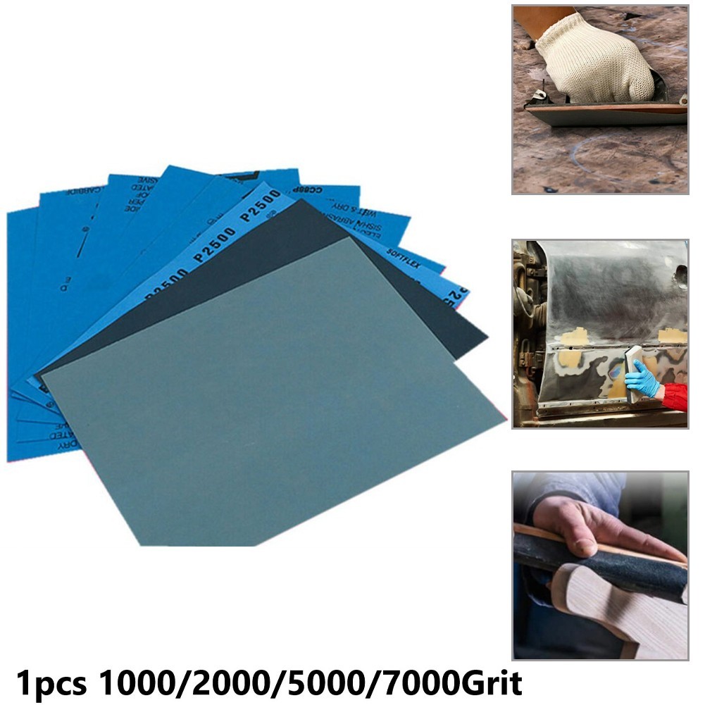 ⭐wholesale⭐1pcs Sand paper Sandpaper 1000//5000/7000 Grit Waterproof ...