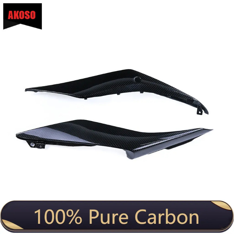 3K Carbon Fiber Glossy 100% Motorcycle Tail Fairings Cowling Side ...