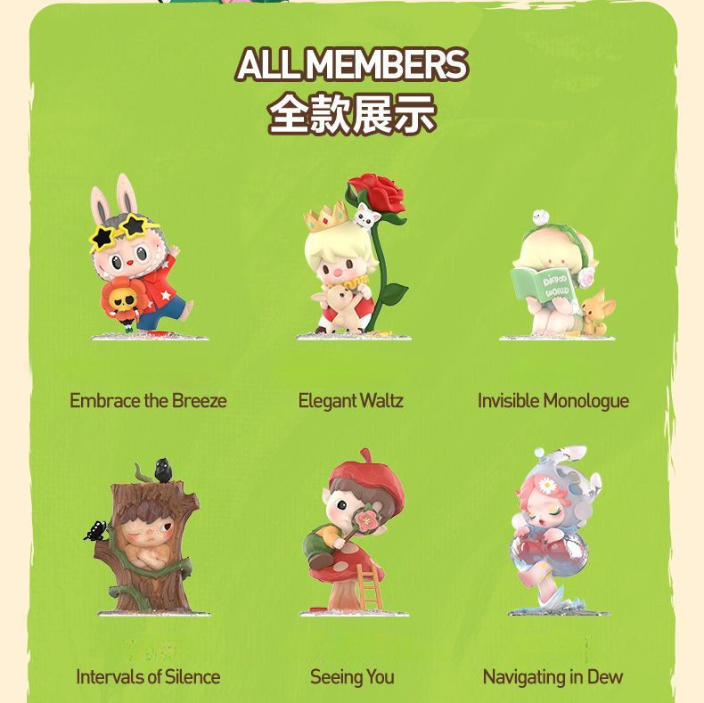 POPMART hand in hand series art toys hirono skullpanda molly dimoo ...