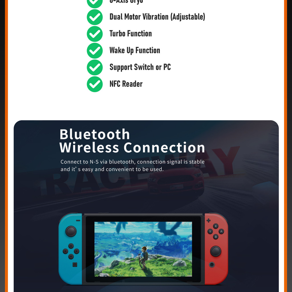 DOBE Nintendo Switch Wireless Controller NFC Switch Pro Bluetooth ...