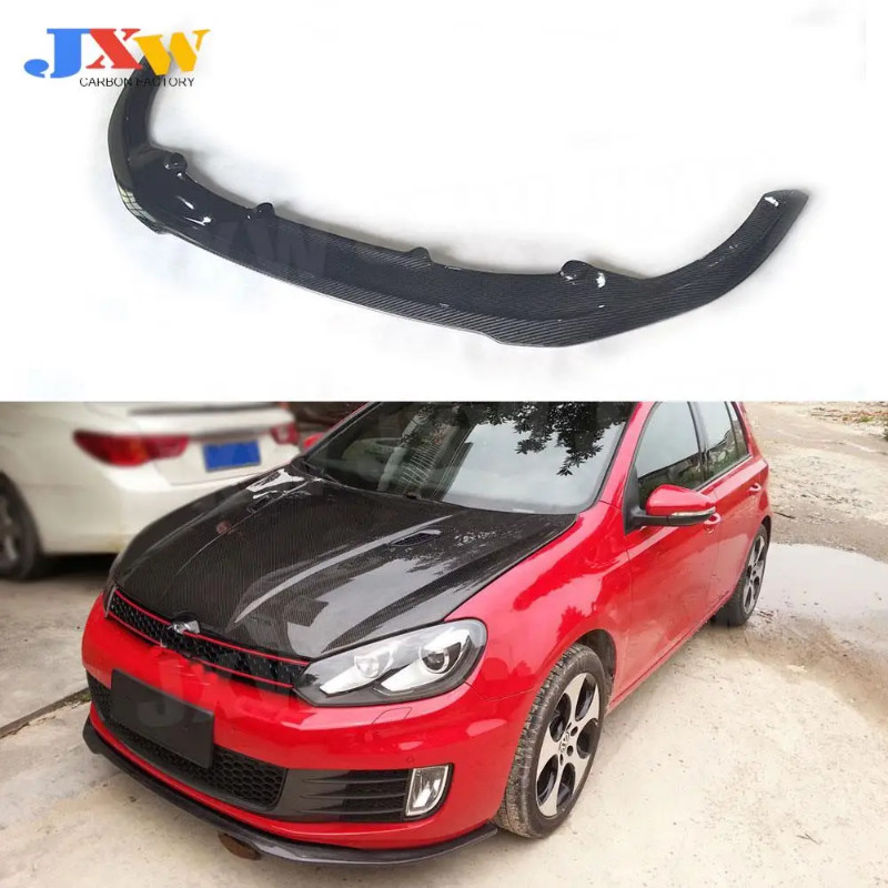 Carbon Fiber Front Lip Spoiler For Volkswagen VW Golf 6 VI MK6 GTI 2010 ...