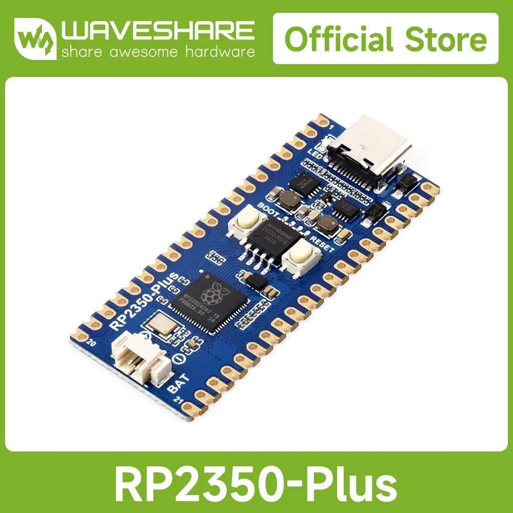 Waveshare RP2350-Plus Development Board, A Low-cost,High-performance Pico-like MCU Board Based ...