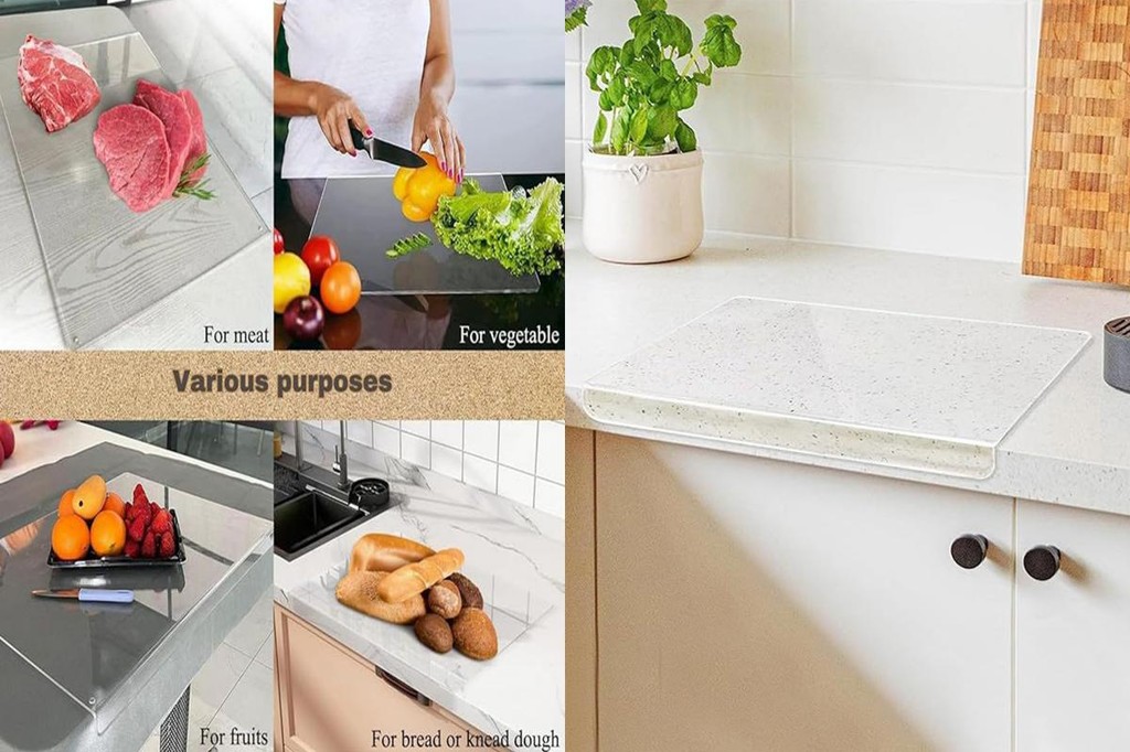 [VM] Stable Cutting Surface L-shaped Cutting Board Non-slip Acrylic ...