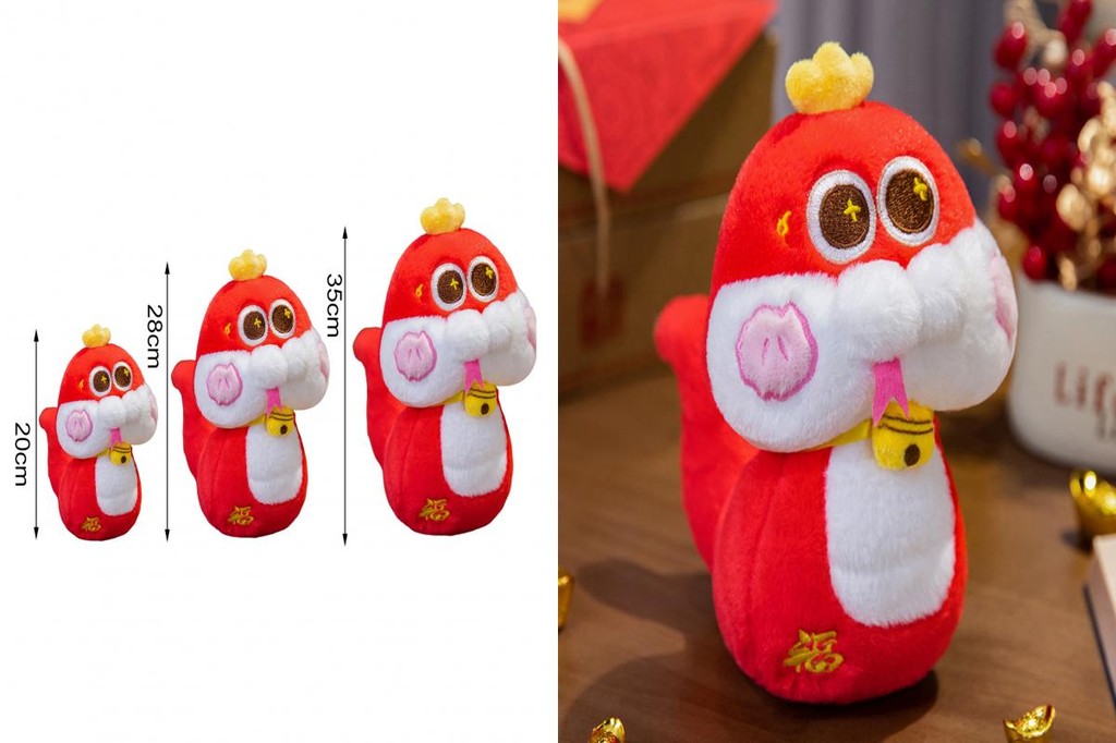 Snake Symbol Plush Toy Snuggle Buddy Snake Plush Chinese Zodiac Snake ...