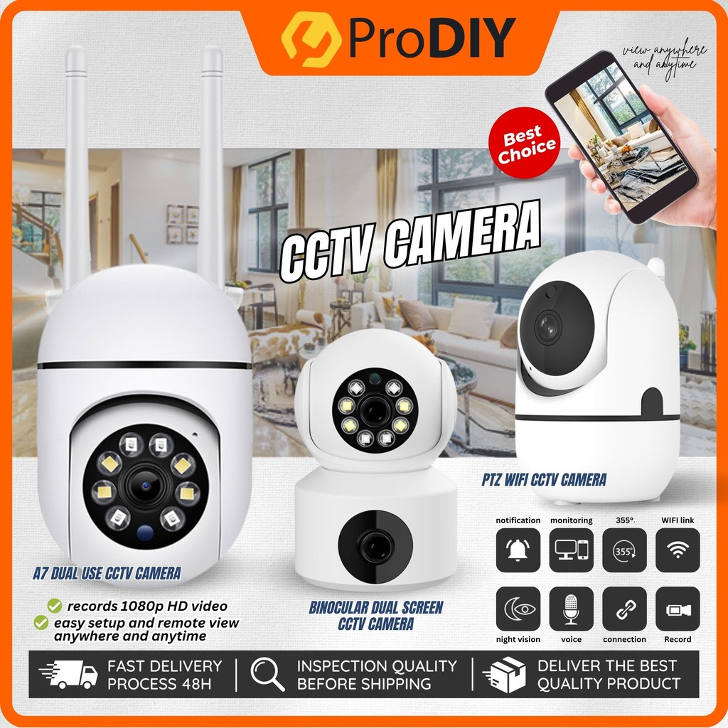 1080p Dual Lens Wifi CCTV Camera Indoor Intelligent Security CCTV Cloud ...