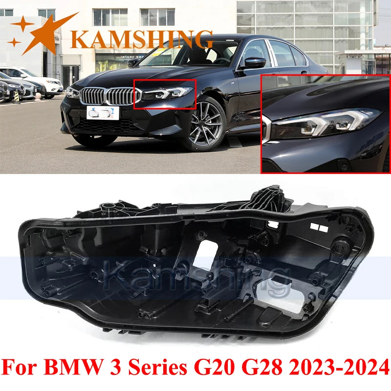 CAPQX Front Headlight Base Cover For BMW 3 Series G20 G28 2023-2024 ...