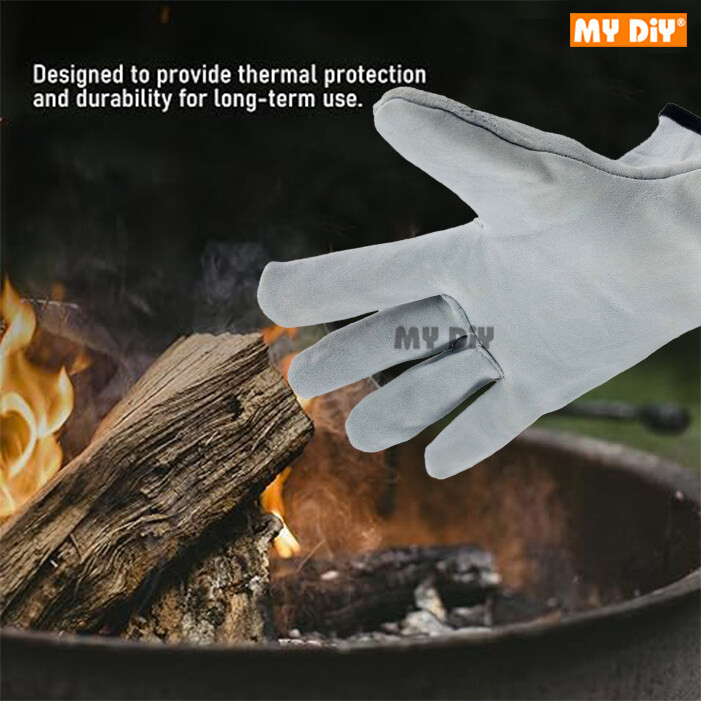 9"/10"/12"/16" WELDING LEATHER HAND GLOVE SAFETY WORK GLOVE SARUNG ...