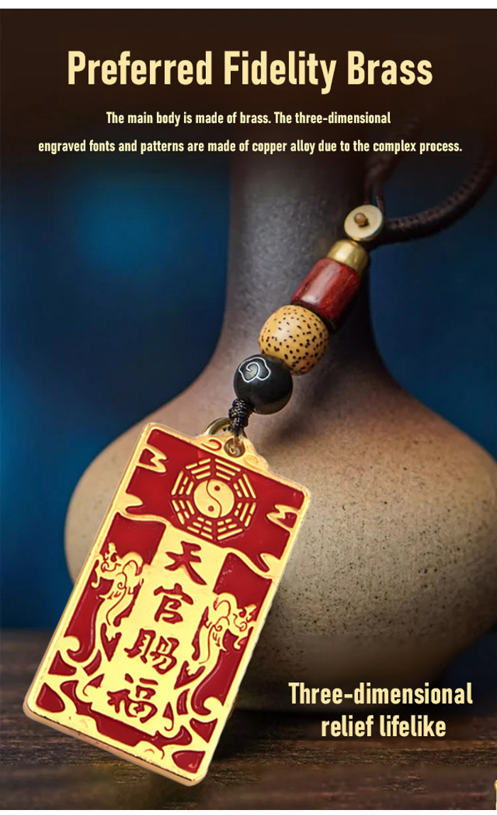 天官赐福Heavenly Official Blessing Key chain 已開光 Feng Shui/Car Key Chain ...