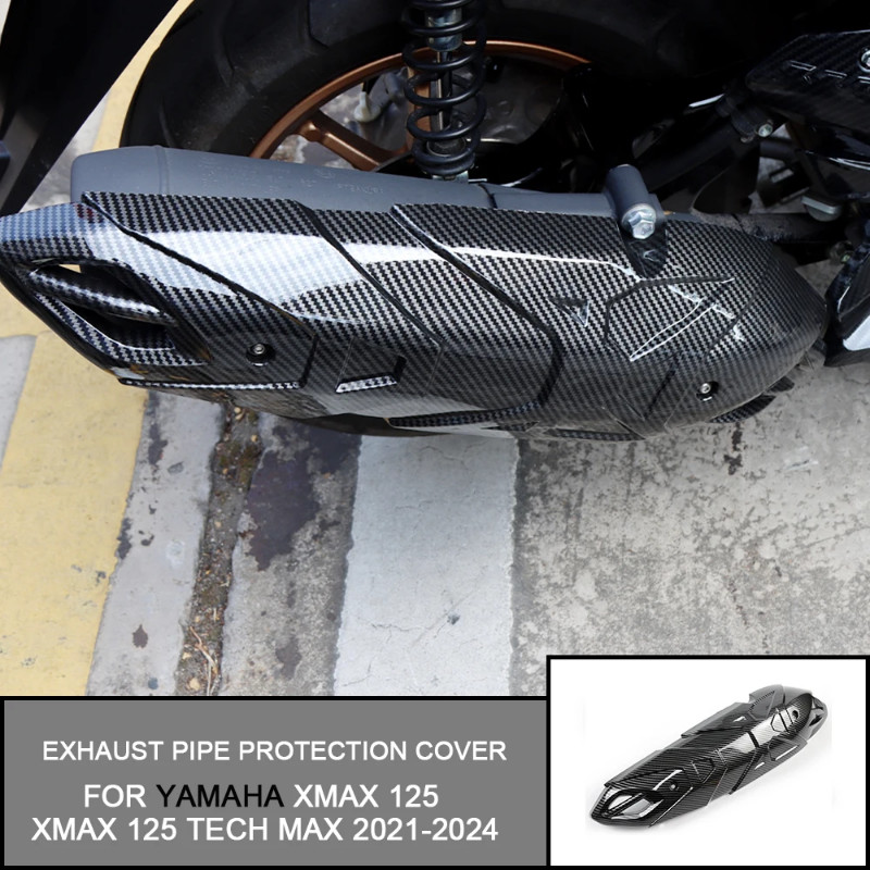 Exhaust Pipe Cover For YAMAHA XMAX 125 XMAX 125 TECH MAX 2021-2024 2023 ...