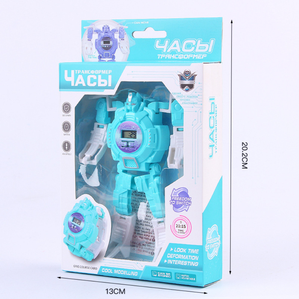 Creative Transformers Toy Watch Can Transform Into Iron Man Children ...