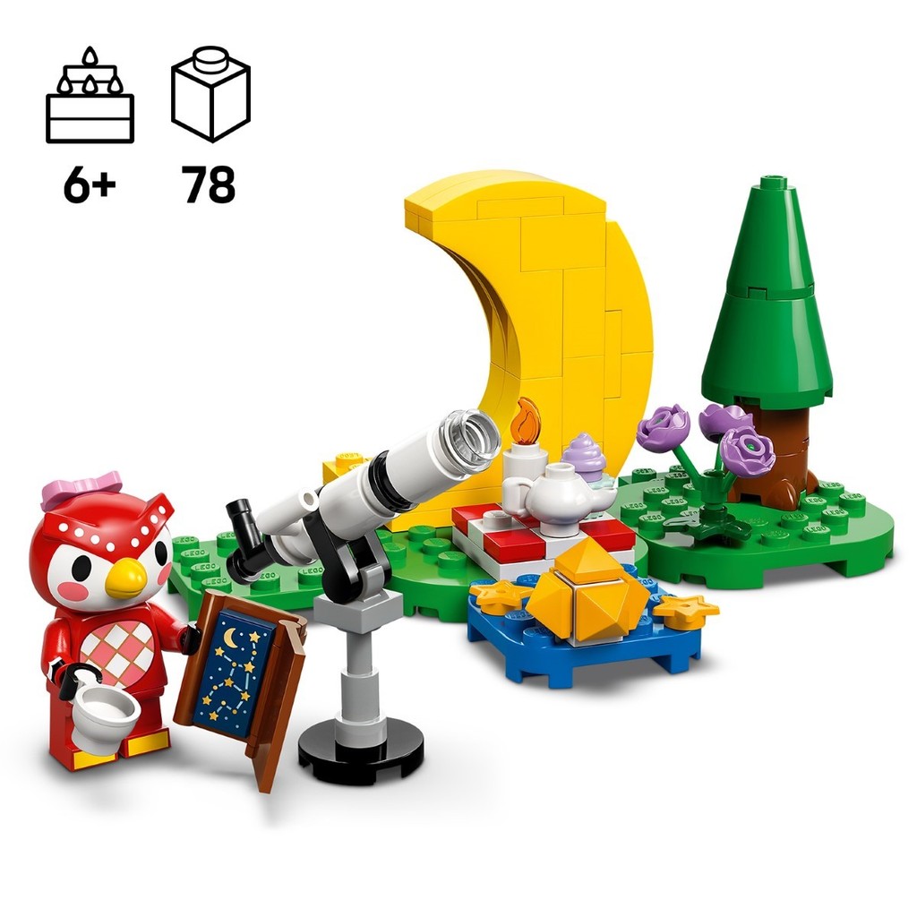 LEGO 77053 Animal Crossing Stargazing with Celeste Building Toy Set (78 ...