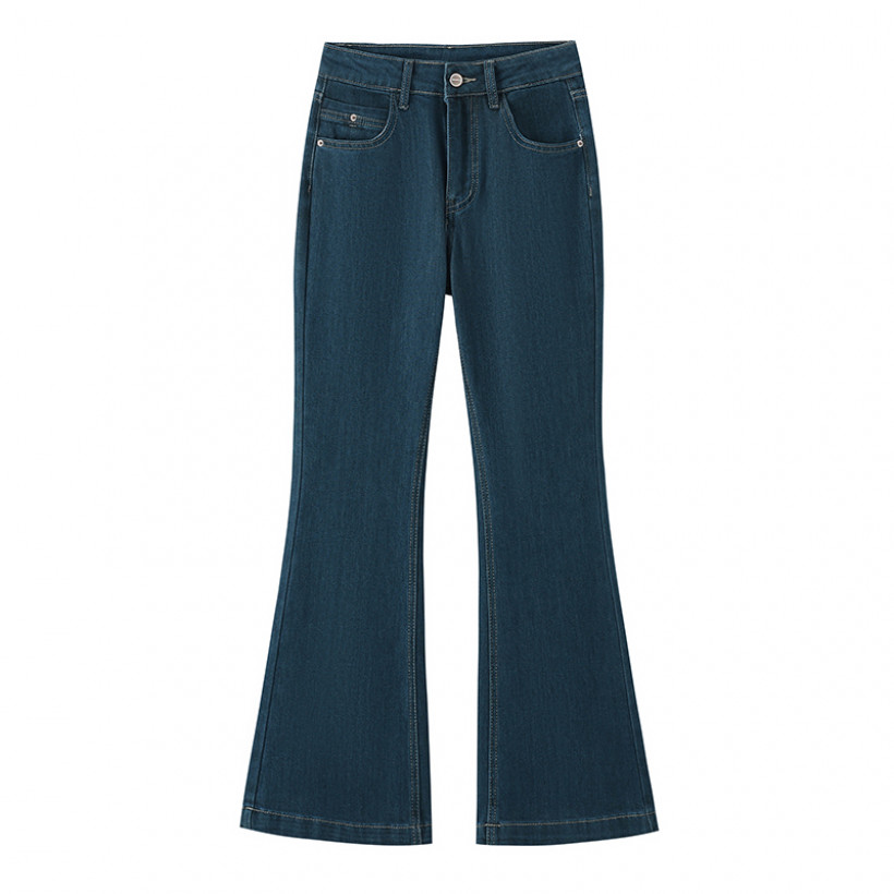 Retro Flared Jeans for Women In Spring High Waist Pear-shaped Body Slim ...