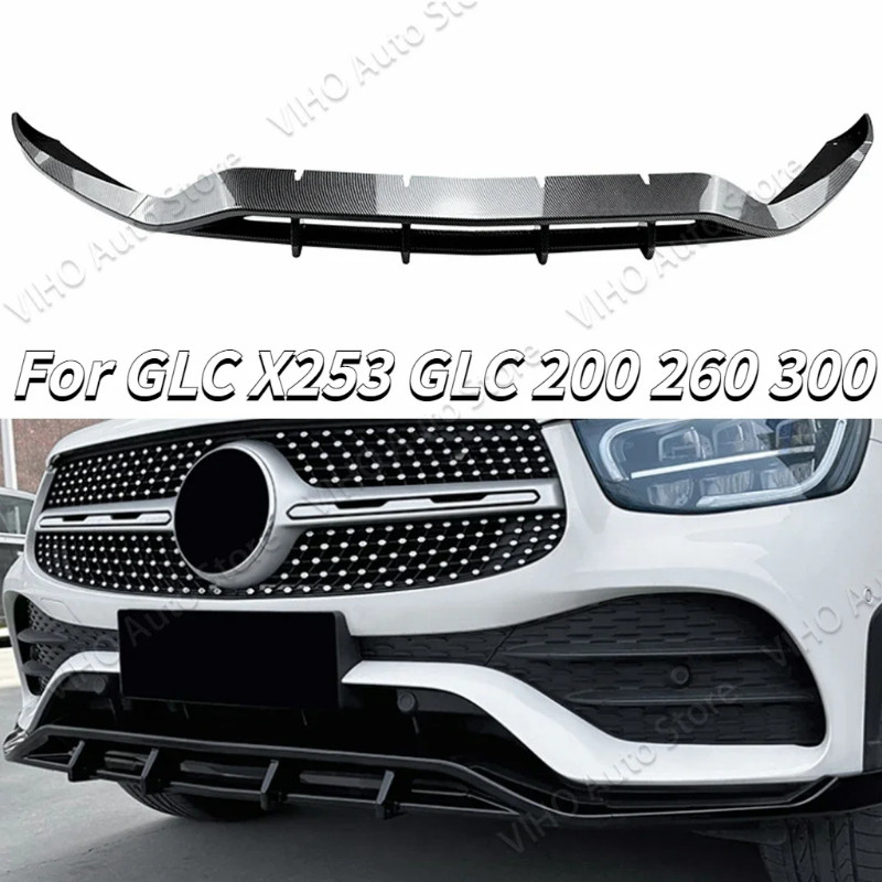 For Mercedes Benz GLC Class X253 GLC200 GLC260 GLC300 AMG 2020 2021 2022 Front Bumper Lip ...