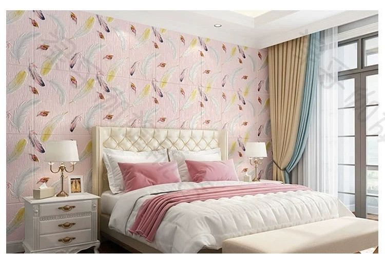 New Elegant No Trace Thickened 3D Carve Flower Wall sticker 70 x 70cm ...