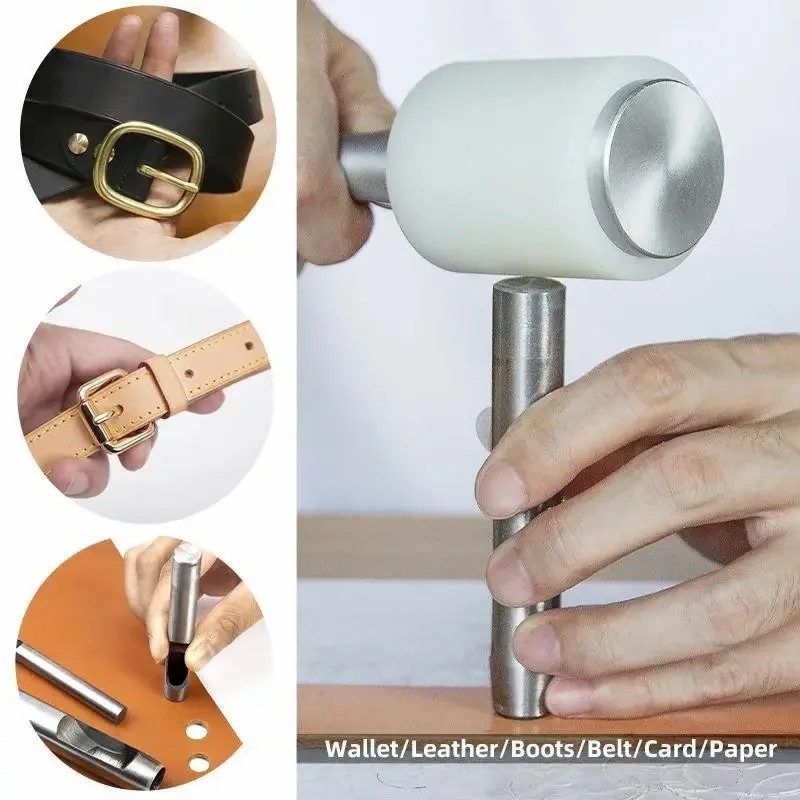Leather Hole Punching Tools - Hollow Round Hole Puncher - Durable Round ...