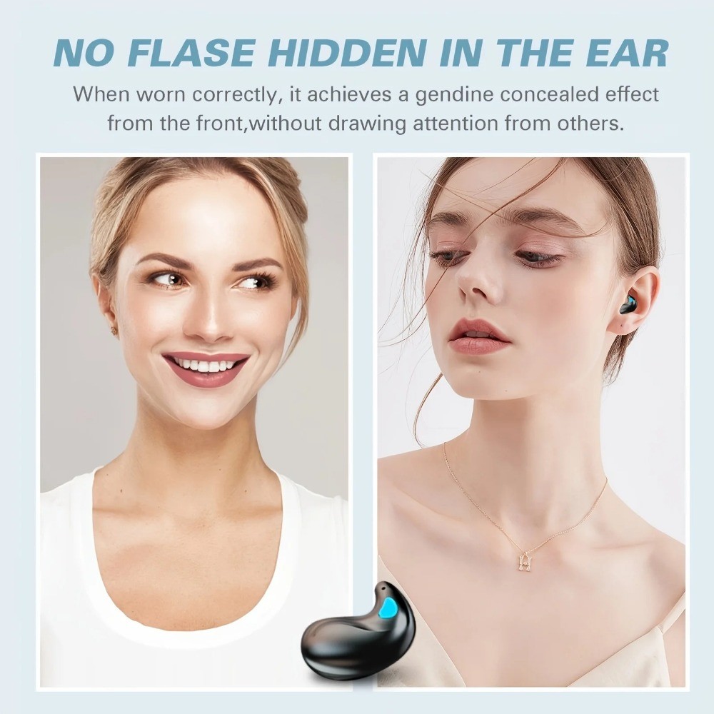 Invisible Sleep Wireless Earphone Thin Invisible Sleep Earbuds for Side ...