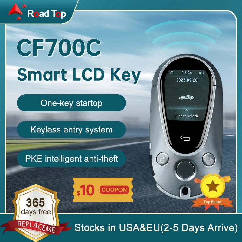 2024 New Remote Car Key Modified Universal Smart LCD Key CF700C For ...