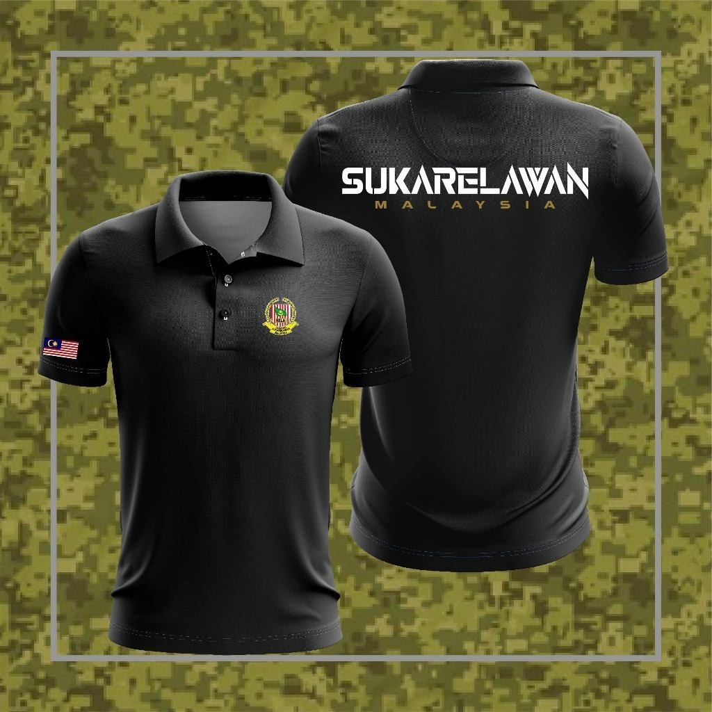 RELA2025 T SHIRT SUKARELAWAN MICROFIBER FRONTLINER TSHIRT JERSEY COLLAR ...