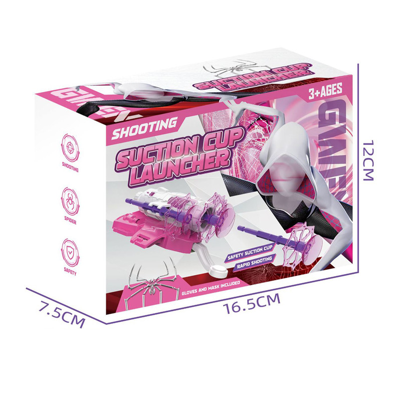 Girl Spider-Man Infrared Wrist Ejection Launcher Spider Silk Soft ...