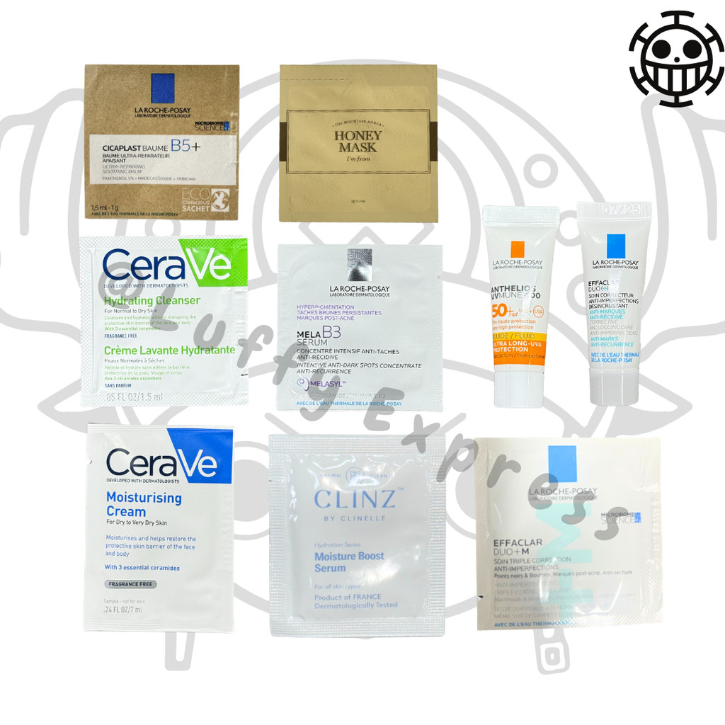 Sample Sachet La Roche Posay Balm Cerave Cleanser Clinz Serum Honey ...