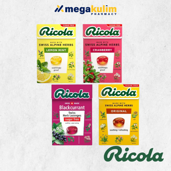 Ricola Herbal Drops 40g ( Cranberry / Blackcurrant / Original Herbs / Lemon Mint ) | Shopee Malaysia