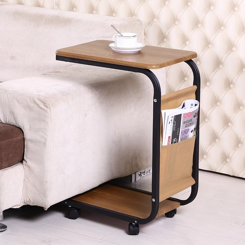 Side Table Mobile Coffee Table Simple Small Table Mini Corner Table ...