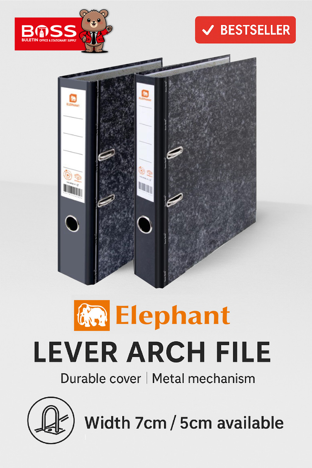 Elephant Lever Arch File – 1-Click Open, Holds 450 Sheets! 🔥 （202F/205F ...