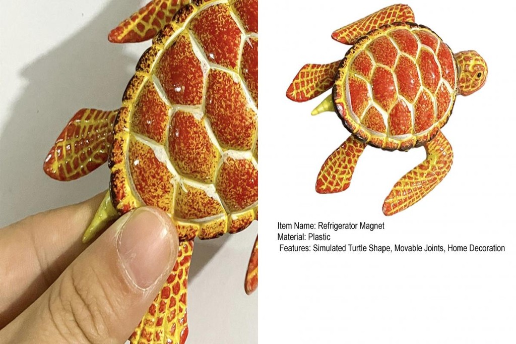 IBN- Realistic Turtle Magnet Fridge Decor Magnet Adorable 3d Tortoise ...