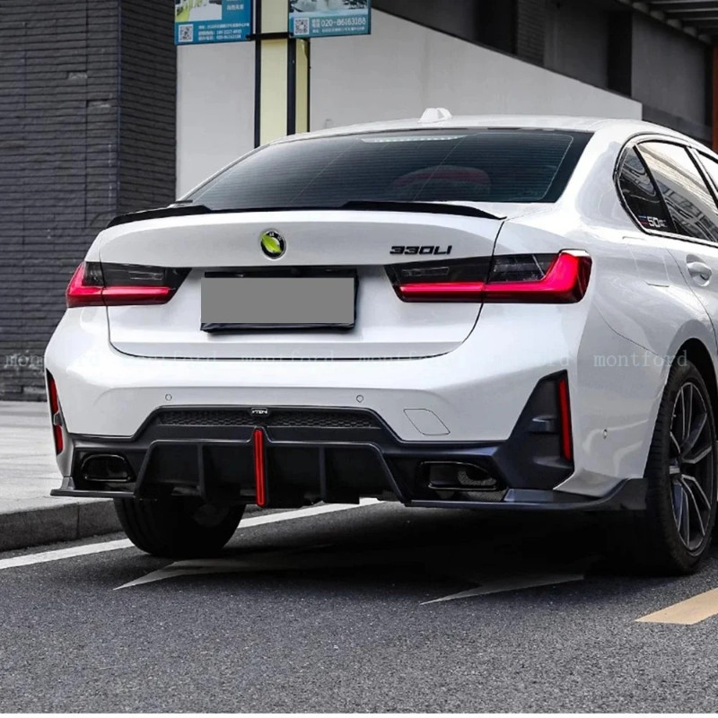 For 2023 2024 BMW 3 series G20 M-sport add VTEN style bodykit black ...