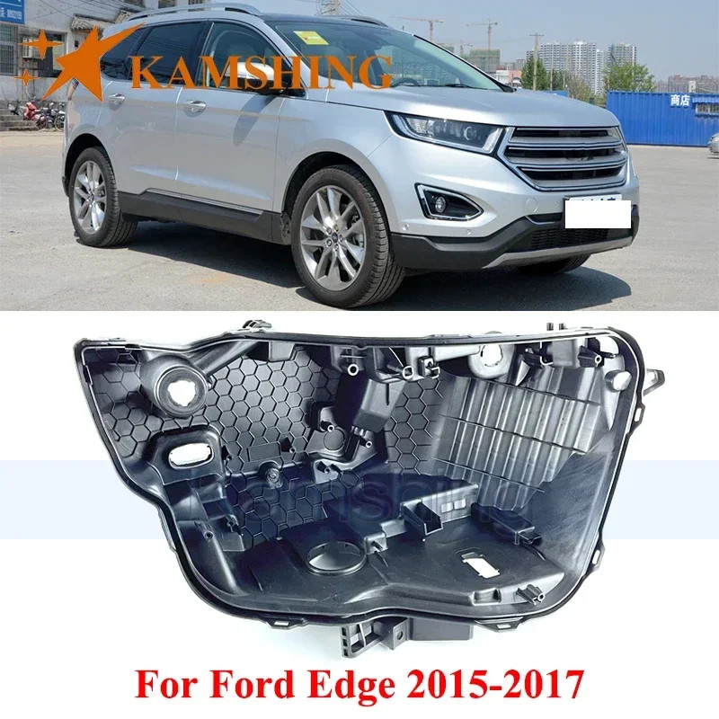CAPQX Front Headlight Base Cover For Ford Edge 2015-2017 Head Light ...
