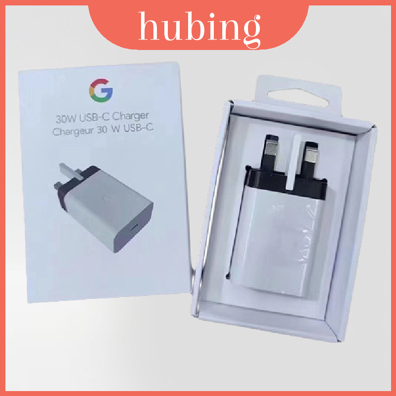 30w Lightweight Fast Charger In White With Dual Type-c Ports Optimized ...