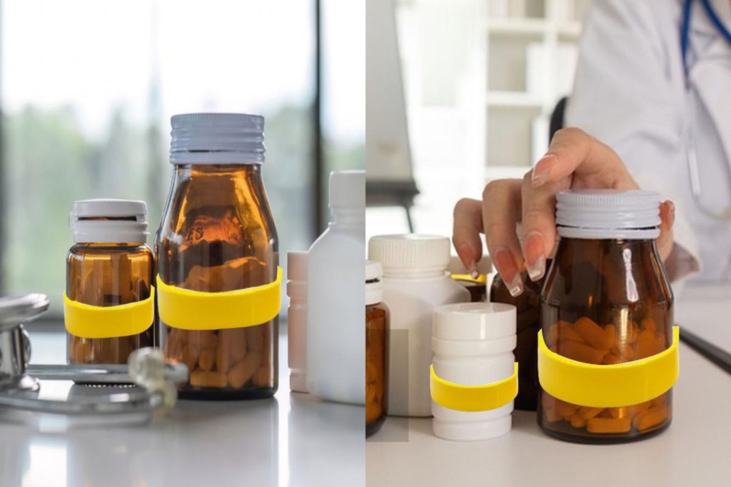 [Ready stock] Pill Bottle Label Holder 3pcs Pill Bottle Label Clip Set ...